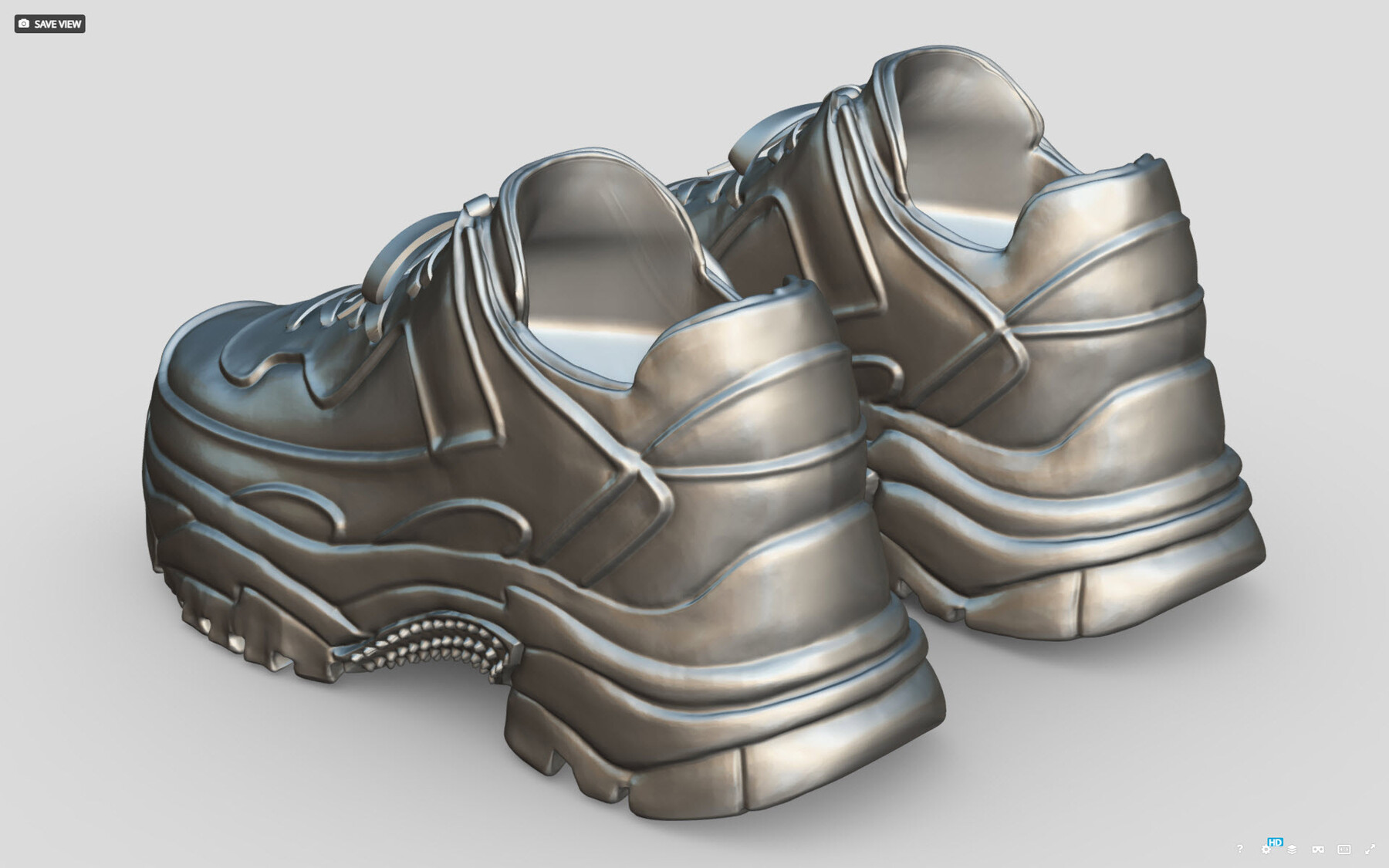 ArtStation - High poly Fashion Clunky Sneaker Yeezy Guicci Mlb footwear ...