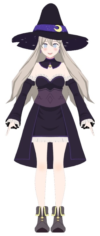 ArtStation - Witch Girl - 3D Anime Model | Game Assets