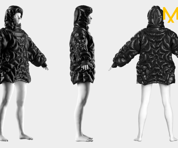ArtStation - Streetwear Spider Puffer Jacket #012 - Clo 3D / Marvelous ...