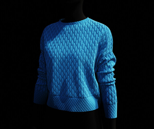 ArtStation - Sweater. Marvelous Designer/Clo3d project + OBJ + FBX ...