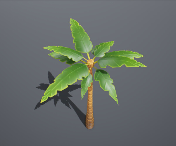 ArtStation - Stylized Palm Tree 02 | Game Assets