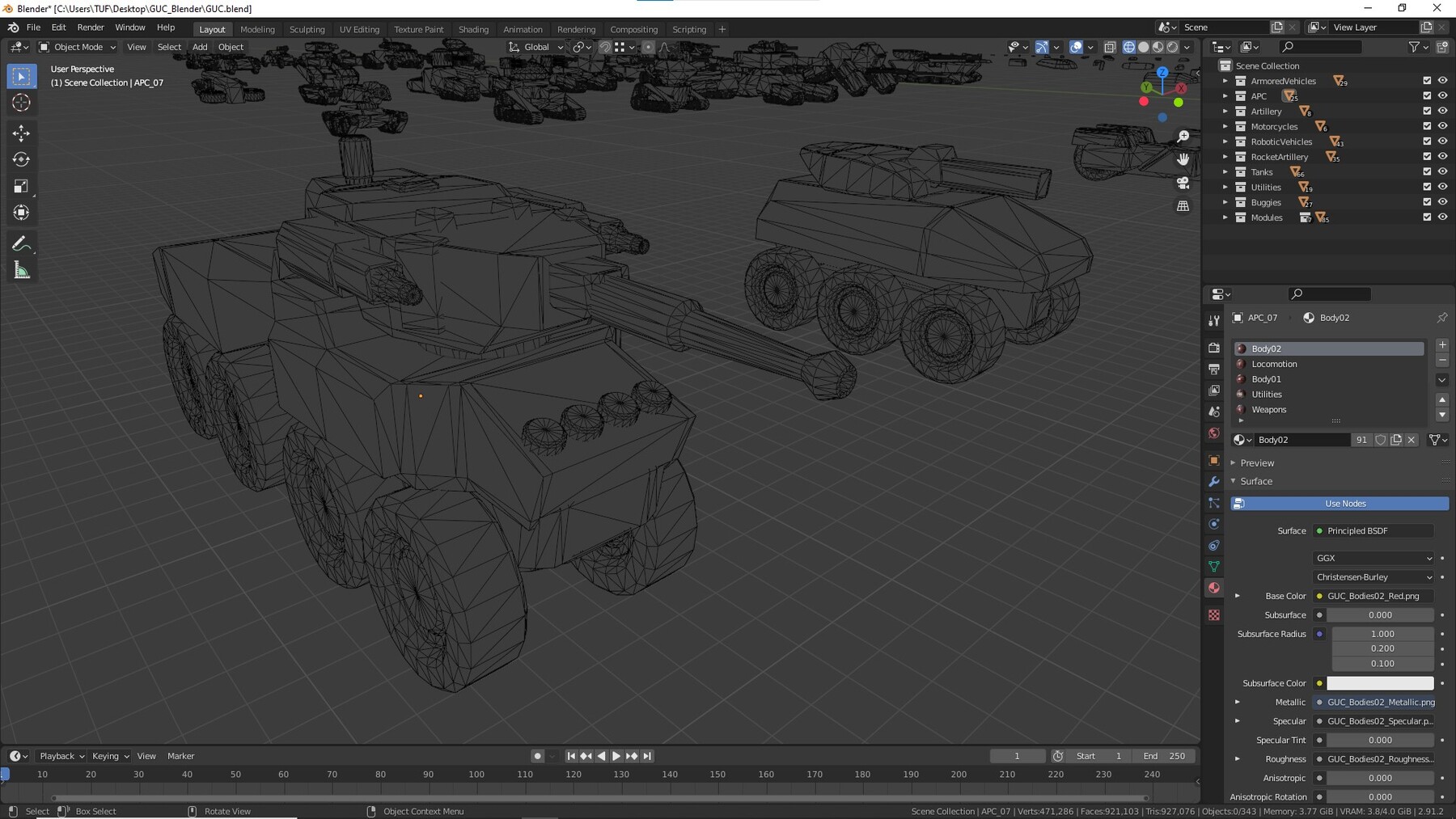 ArtStation - Sci-Fi Ground Units and Tanks Creator | Game Assets