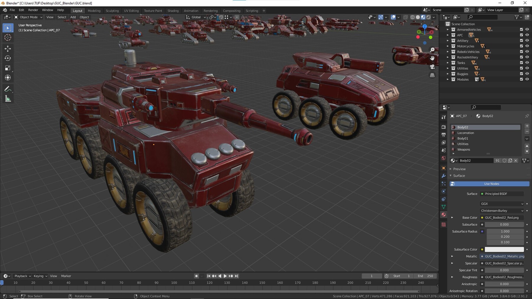 ArtStation - Sci-Fi Ground Units and Tanks Creator | Game Assets