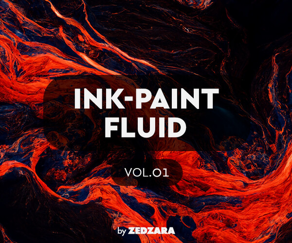 ArtStation - Ink-Paint Fluid Textures VOL.o1 // Generated Overlay ...
