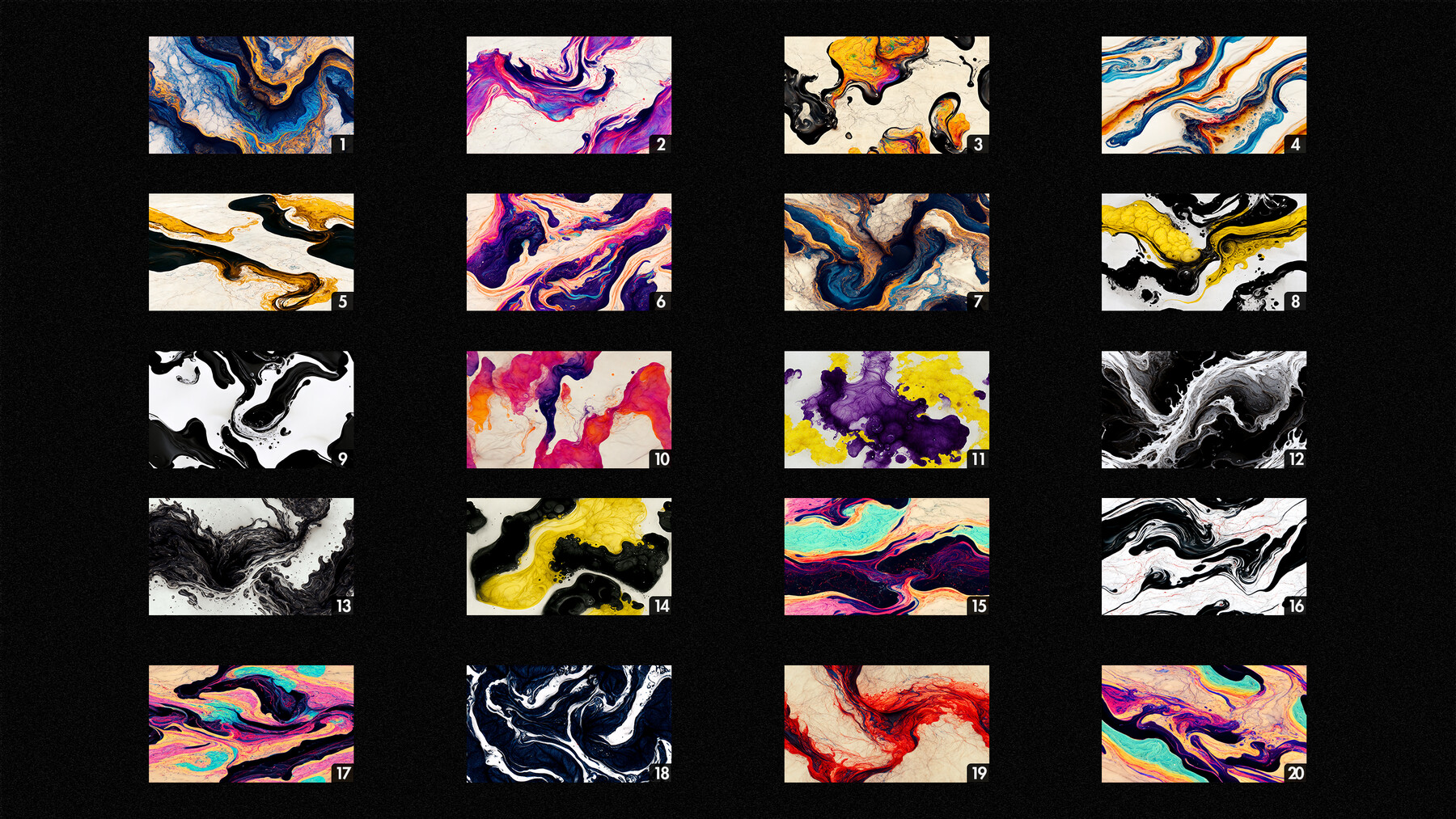 ArtStation - Ink-Paint Fluid Textures VOL.o2 // Generated Overlay ...