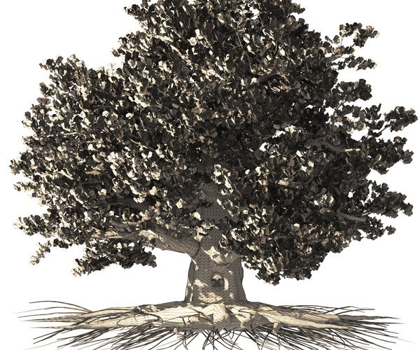 ArtStation - House of Dragons Winterfell Tree | Resources