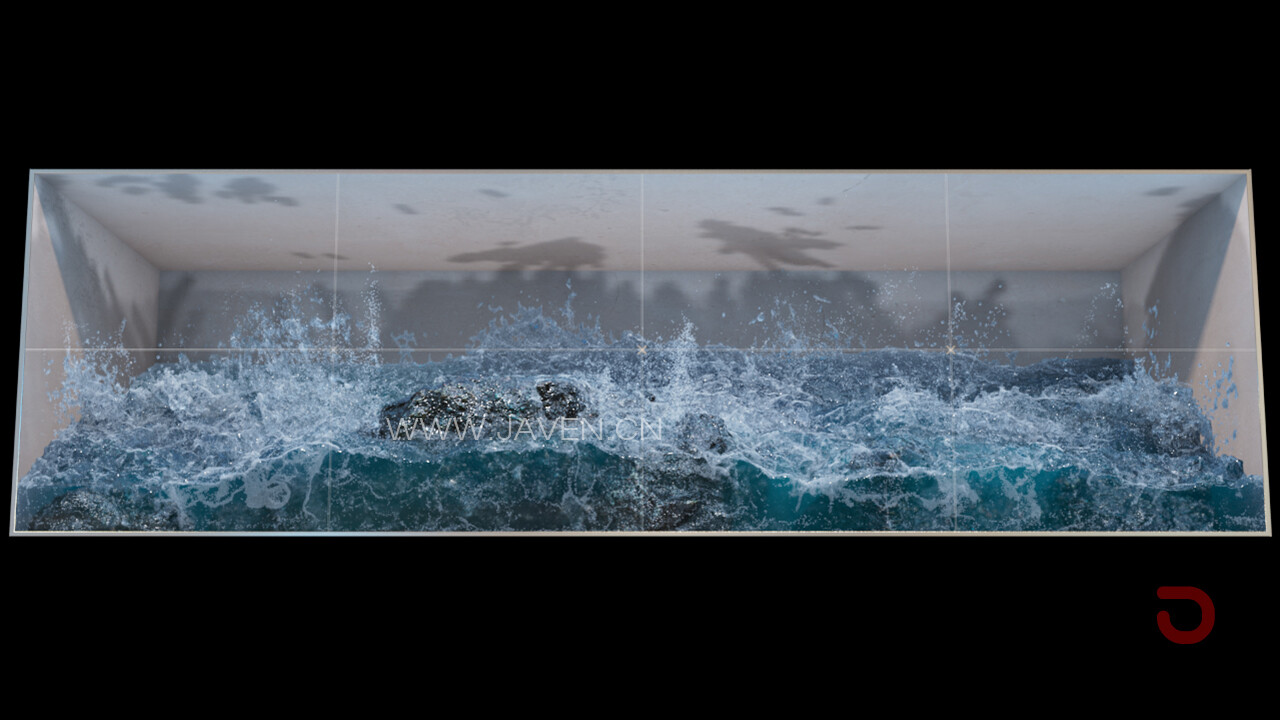 ArtStation - Houdini Hip File + Nuke File | Realistic Wave Naked Eye 3d ...