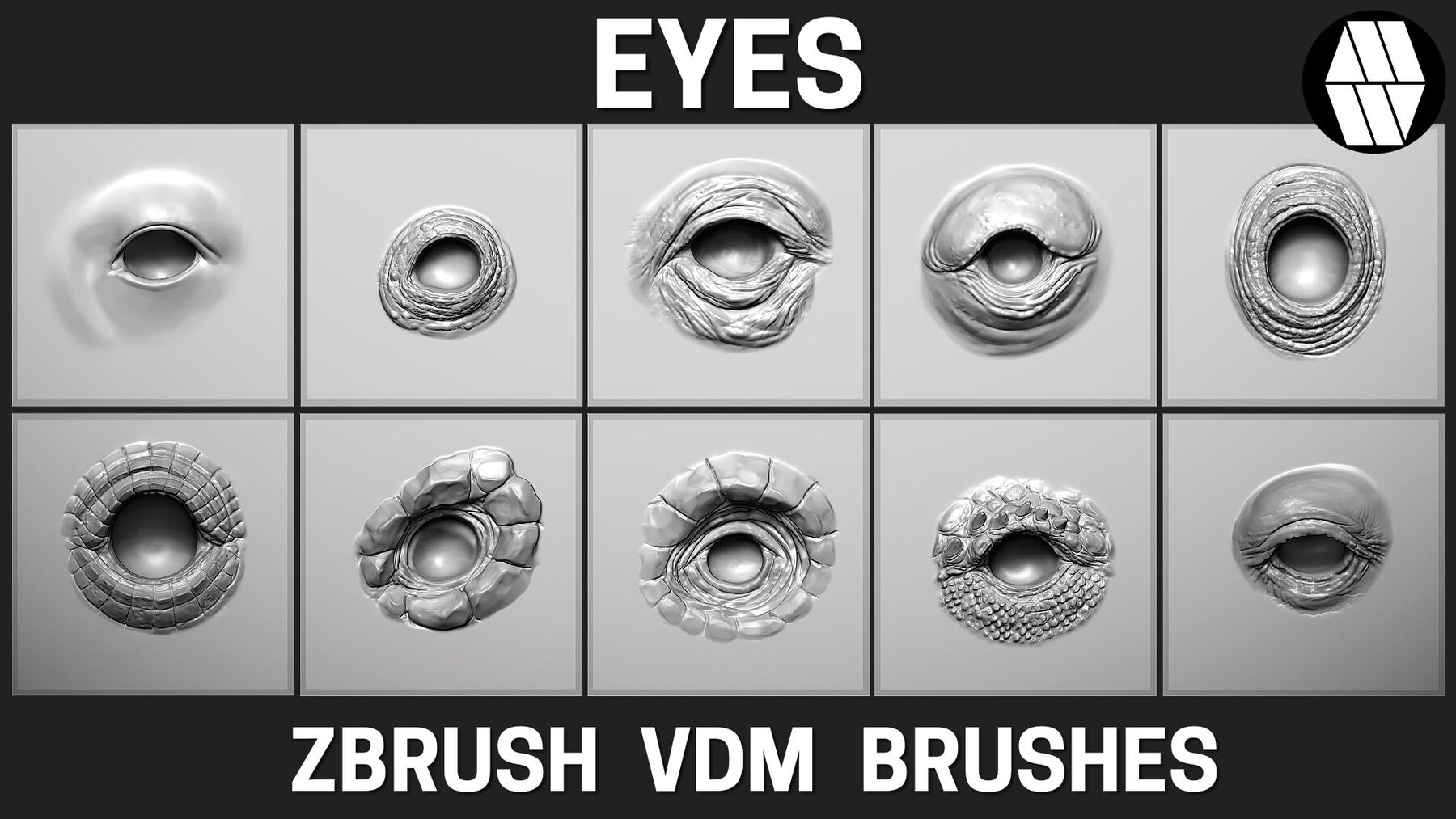 ArtStation - 10 EYE VDM Brush - Custom made Brush to use in ZBrush ... ArtStation - 10 EYE VDM Brush - Custom made Brush to use in ZBrush ...