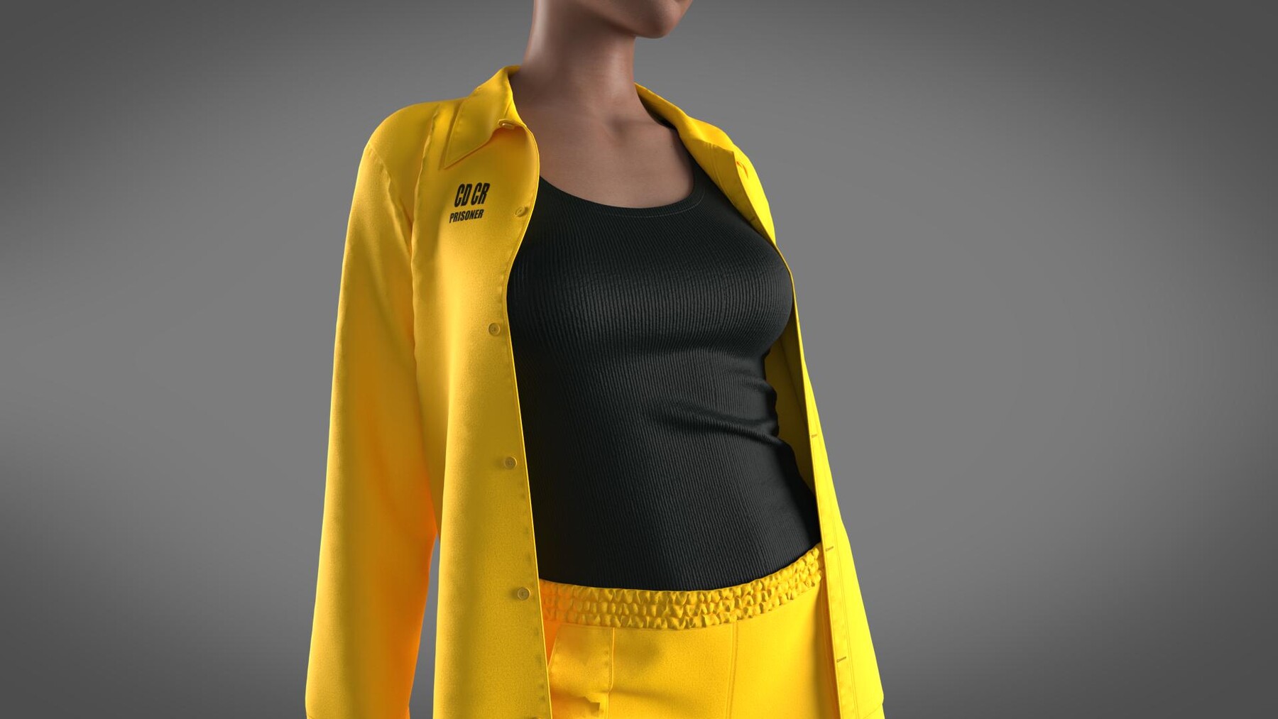 ArtStation - Female Prison Uniform Pack (3 styles) - MD / CLO3D ...