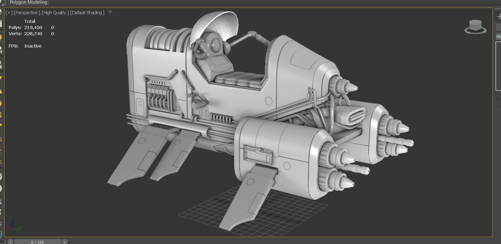 ArtStation - Mermac Gemini HV 3000 (hover bike 3D model) | Resources