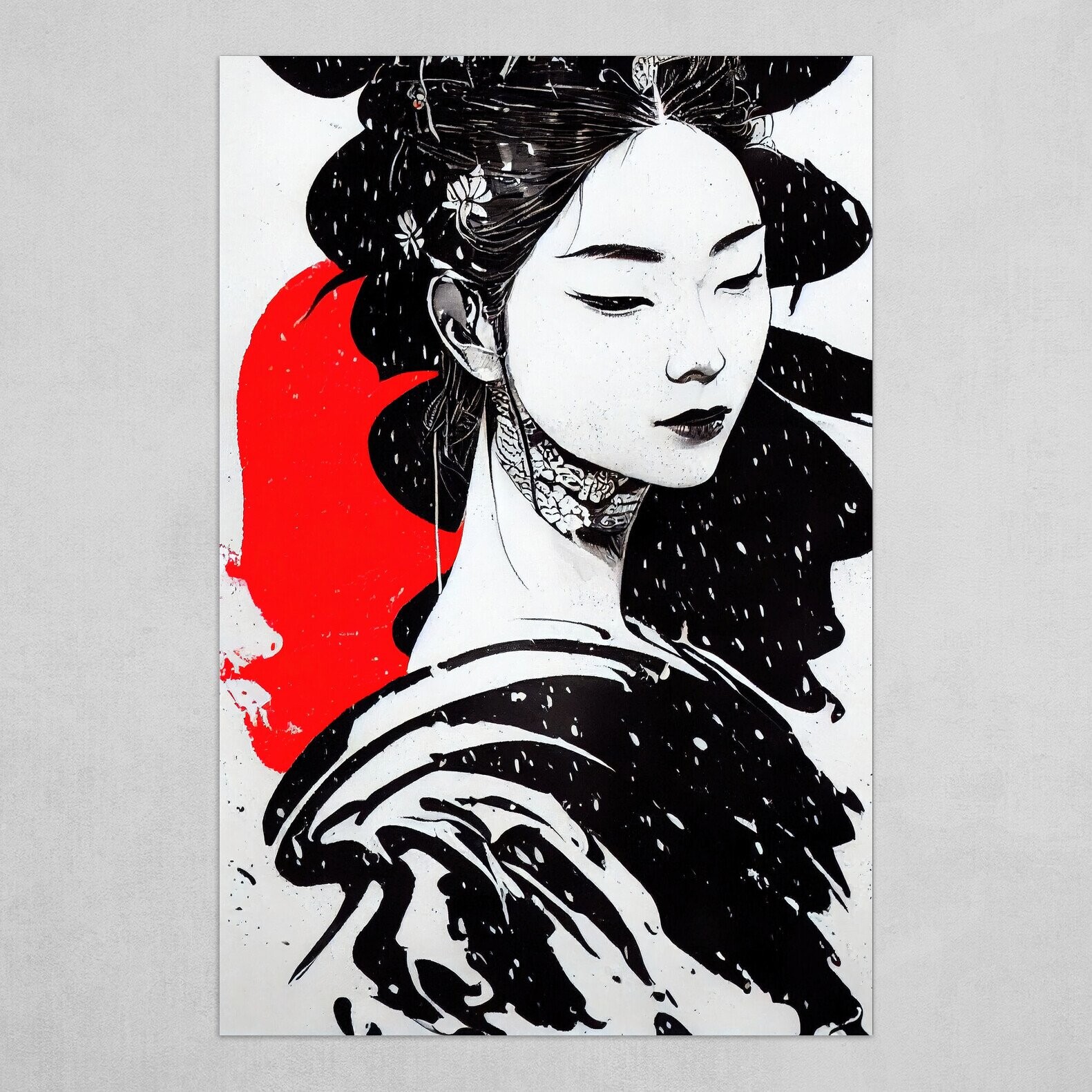 ArtStation - Japanese Geisha Downloadable Print, Stunning Art Large ...