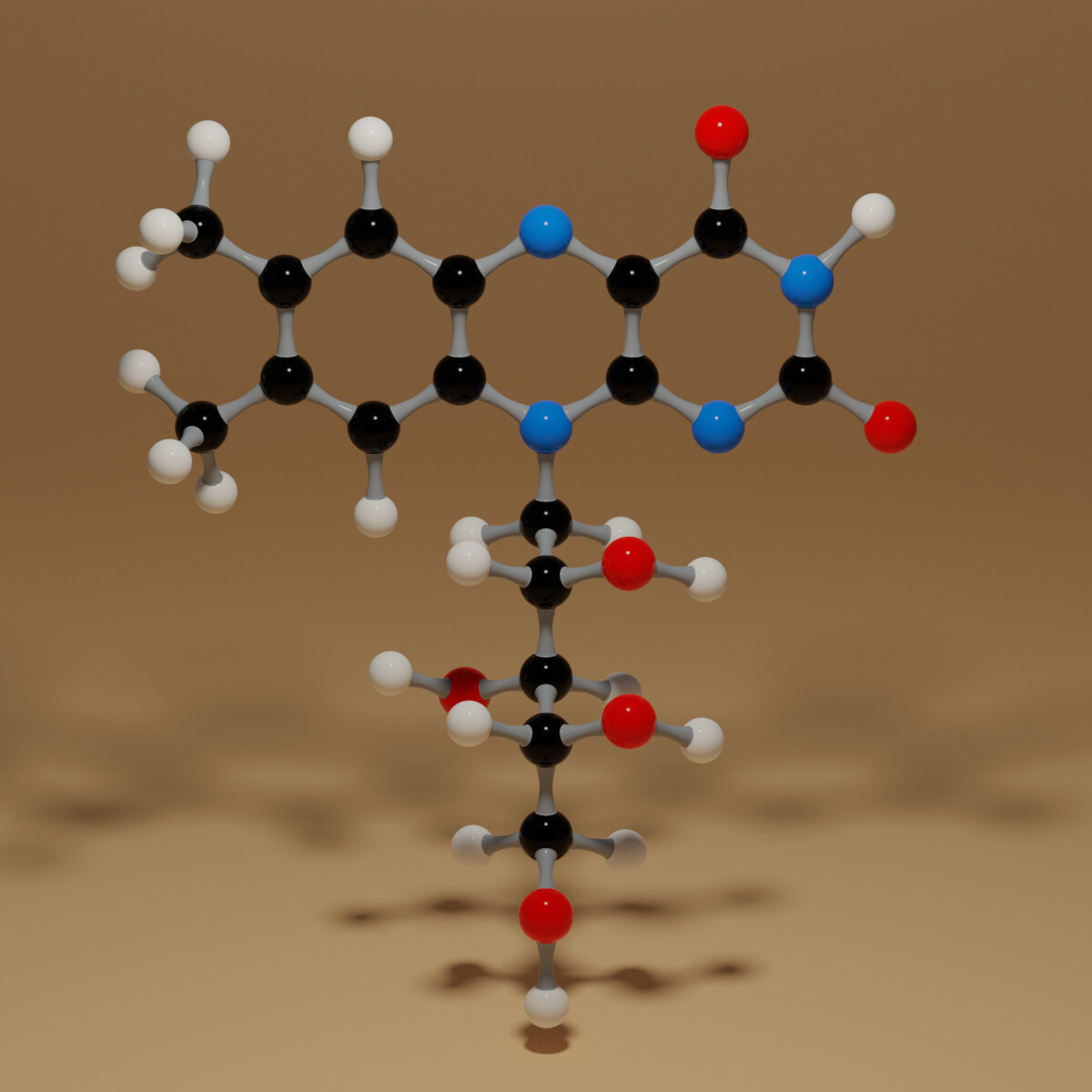 ArtStation - Vitamin B2 Riboflavin C17H20N4O6 Molecule | Resources