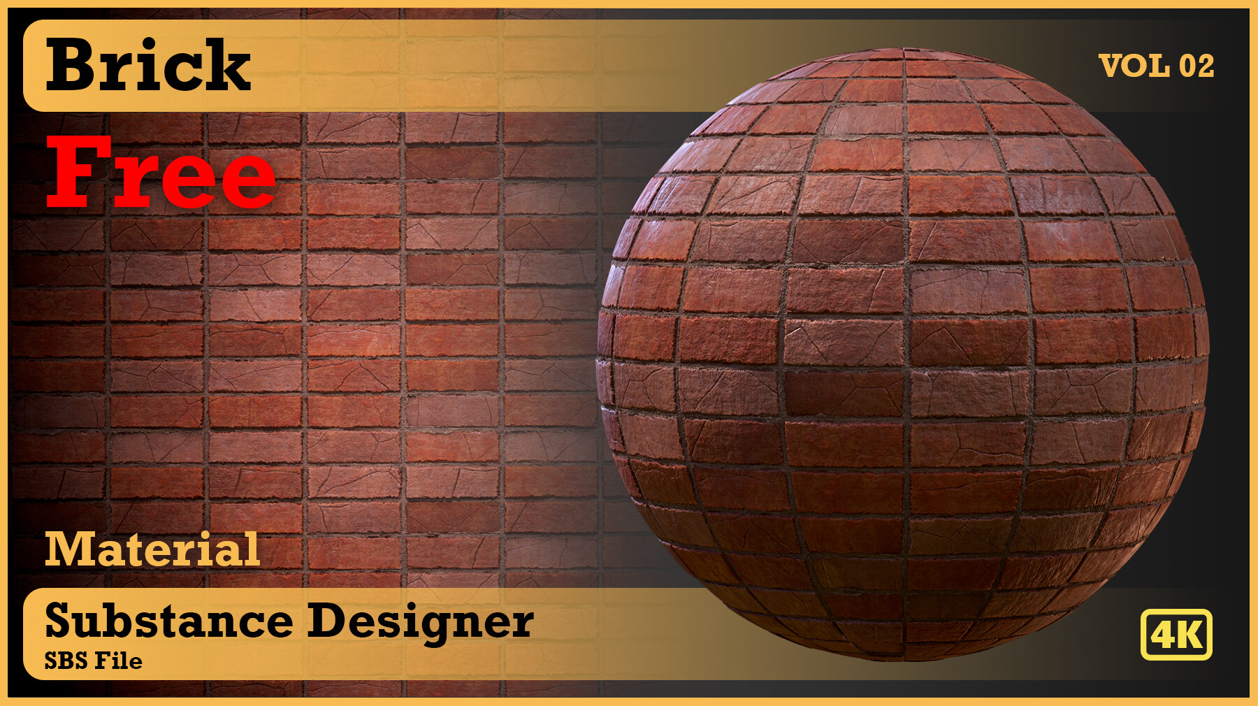 ArtStation - Brick - VOL 02 - Free | Game Assets