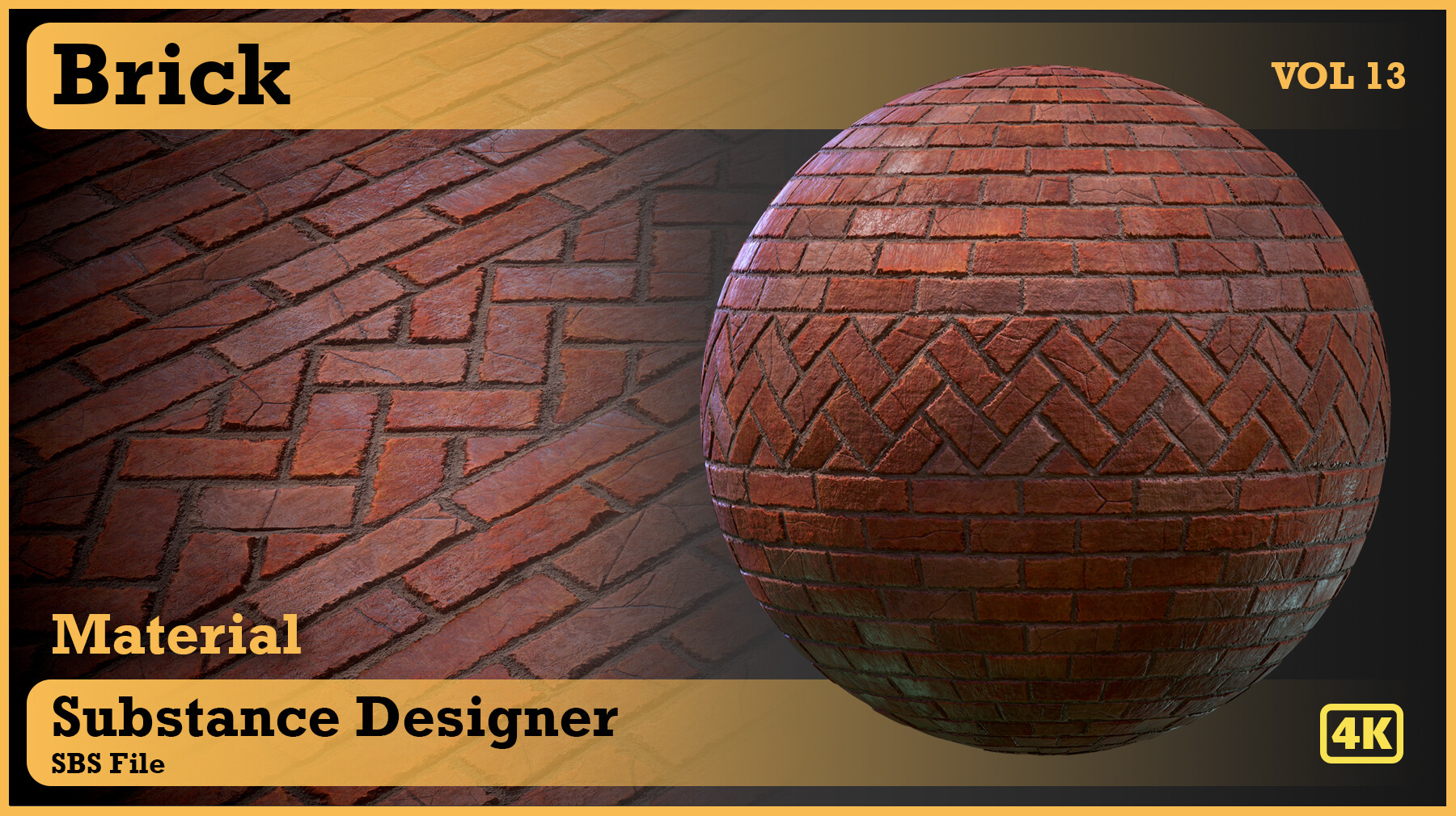 ArtStation - Brick - VOL 13 - substance designer | Game Assets