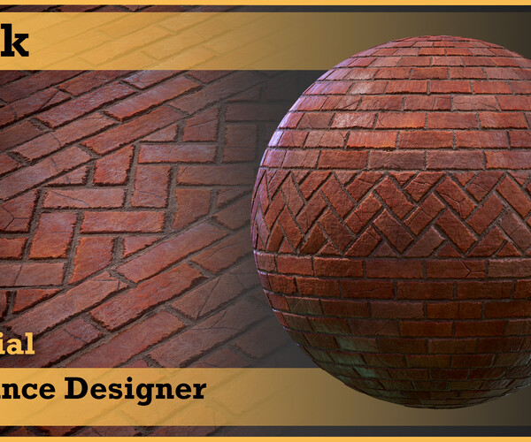 ArtStation - Brick - VOL 13 - substance designer | Game Assets