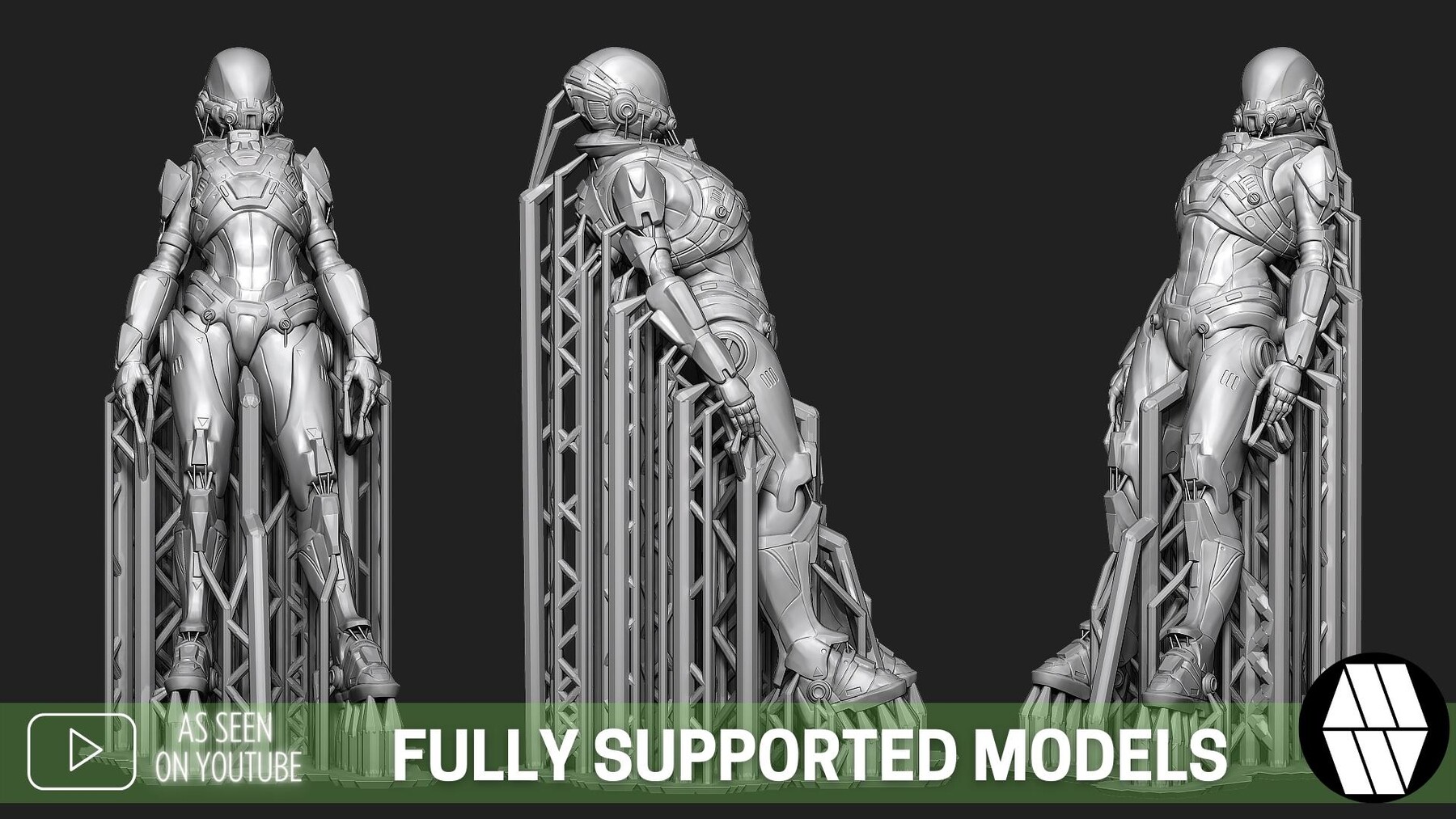 Marcus Whinney - STL Printable Model Files: Female Explorer