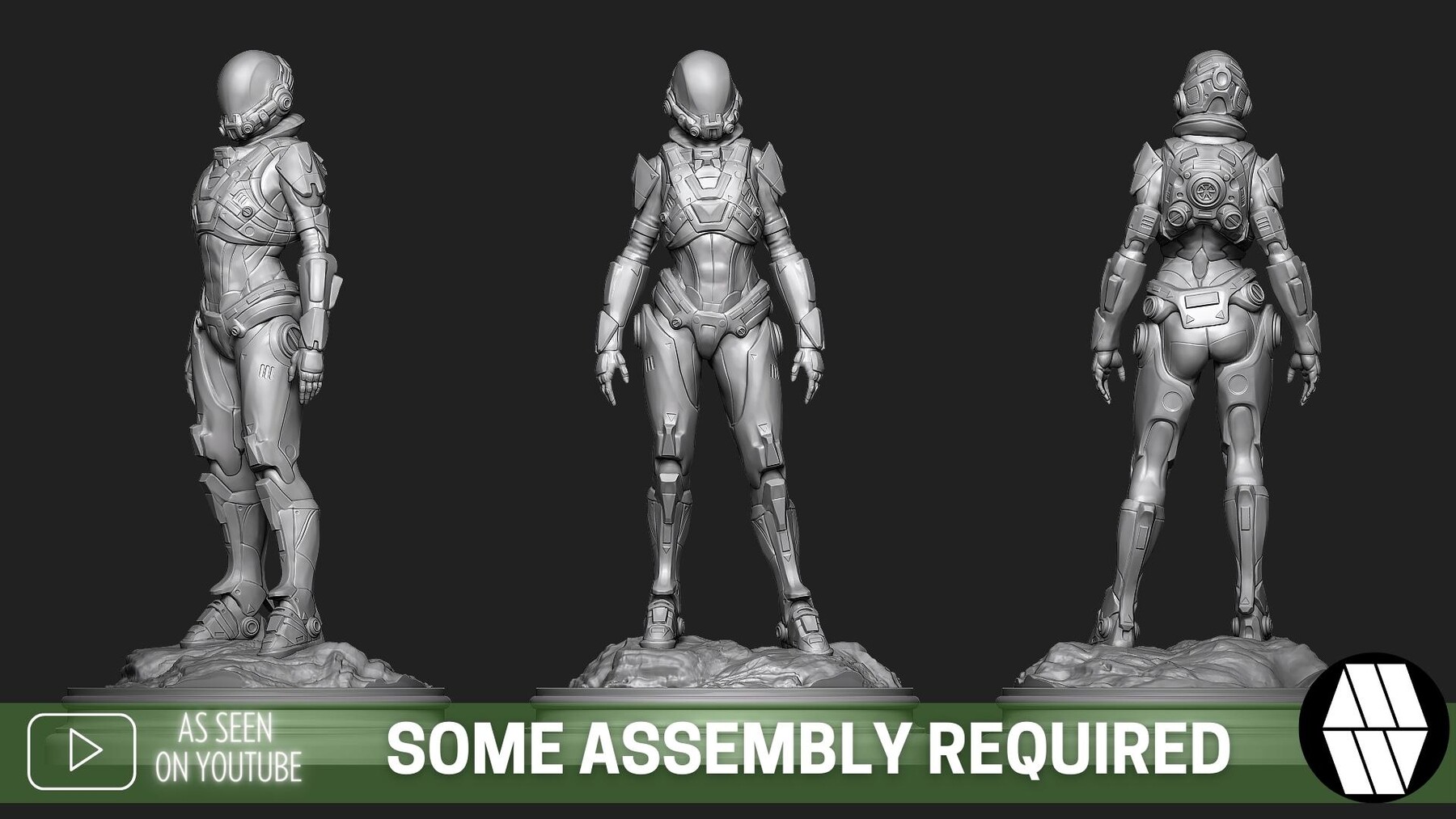 ArtStation - STL Printable Model Files: Female Explorer | Resources