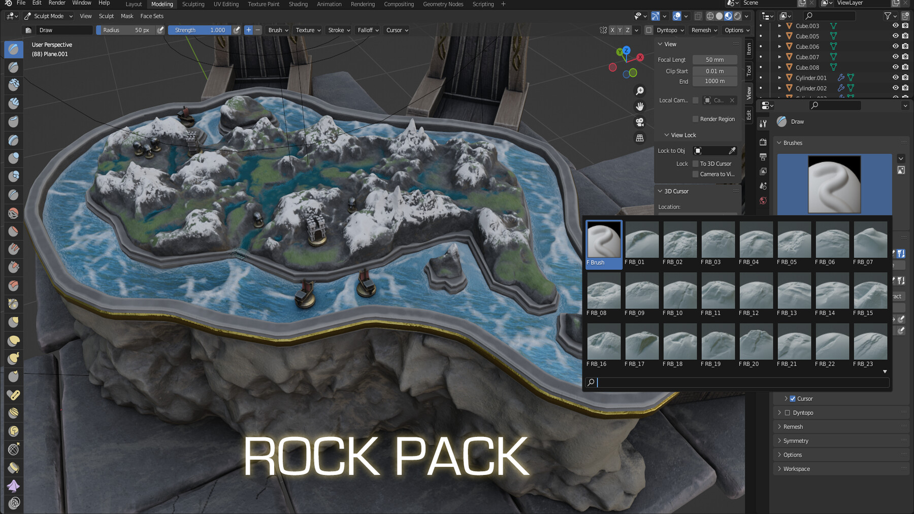 ArtStation - Blender 3 Stylized Map Room 3D Environment Complete Model & Guide | Tutorials
