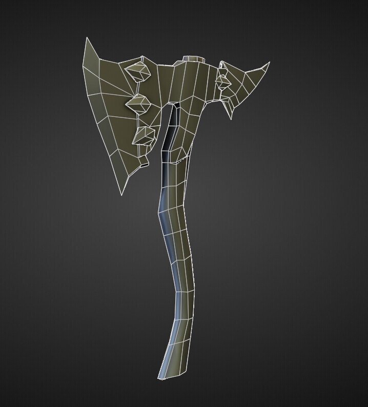 ArtStation - AXE9 high and low poly | Game Assets