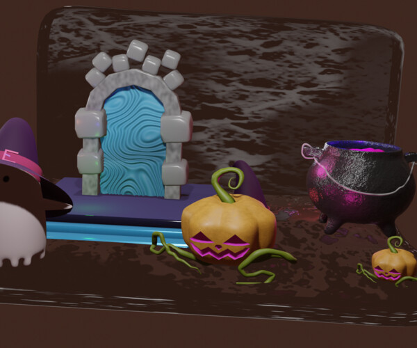 ArtStation - 3D Halloween Model Pack | Resources