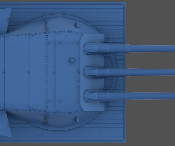 ArtStation - Yamato Type94 main turret - 1/72 scale - 3D PRINTING ...
