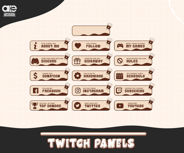 ArtStation - Animated Stream Package Overlay Coffee Lovers, Café Twitch ...