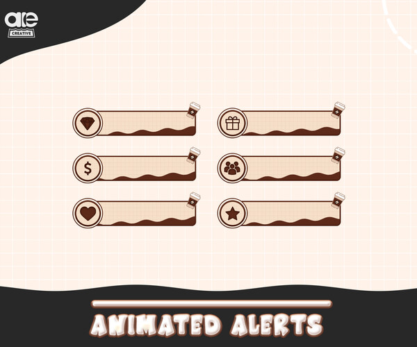 ArtStation - Animated Stream Package Overlay Coffee Lovers, Café Twitch ...
