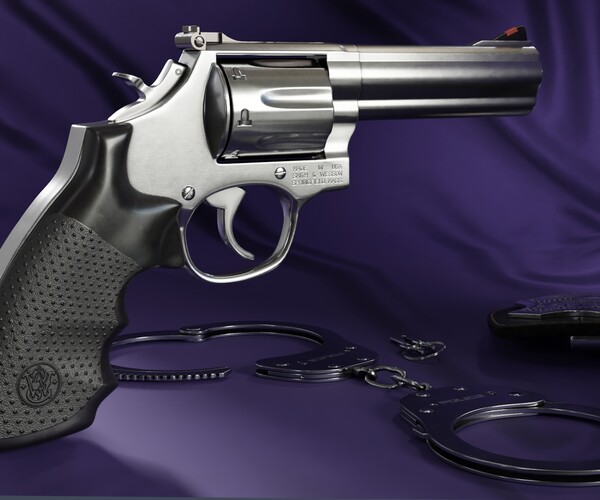 ArtStation - Detective Props Kit | Revolver Magnum | 357 caliber ...