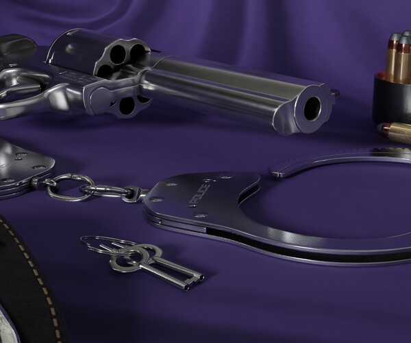 ArtStation - Detective Props Kit | Revolver Magnum | 357 caliber ...