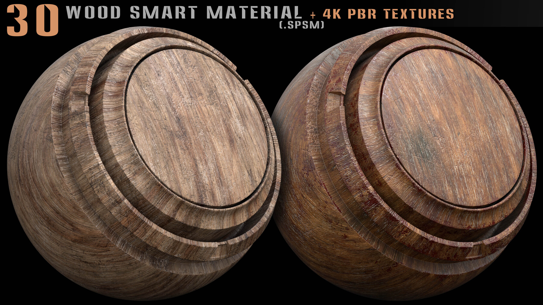 ArtStation - 30 wood smart material + 4k PBR textures - Vol 10 | Game ...