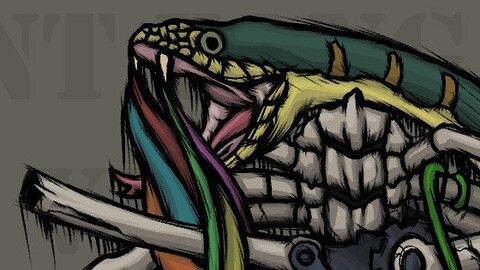 ArtStation - Fang to tail, venom in the veins | Artworks