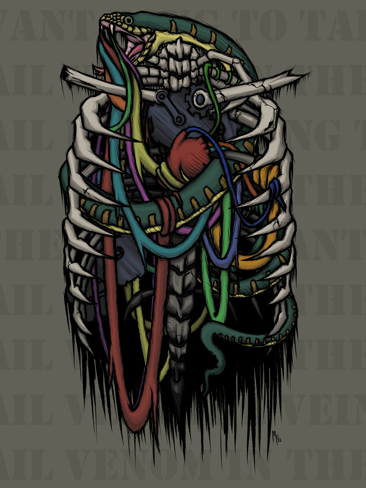 ArtStation - Fang to tail, venom in the veins | Artworks