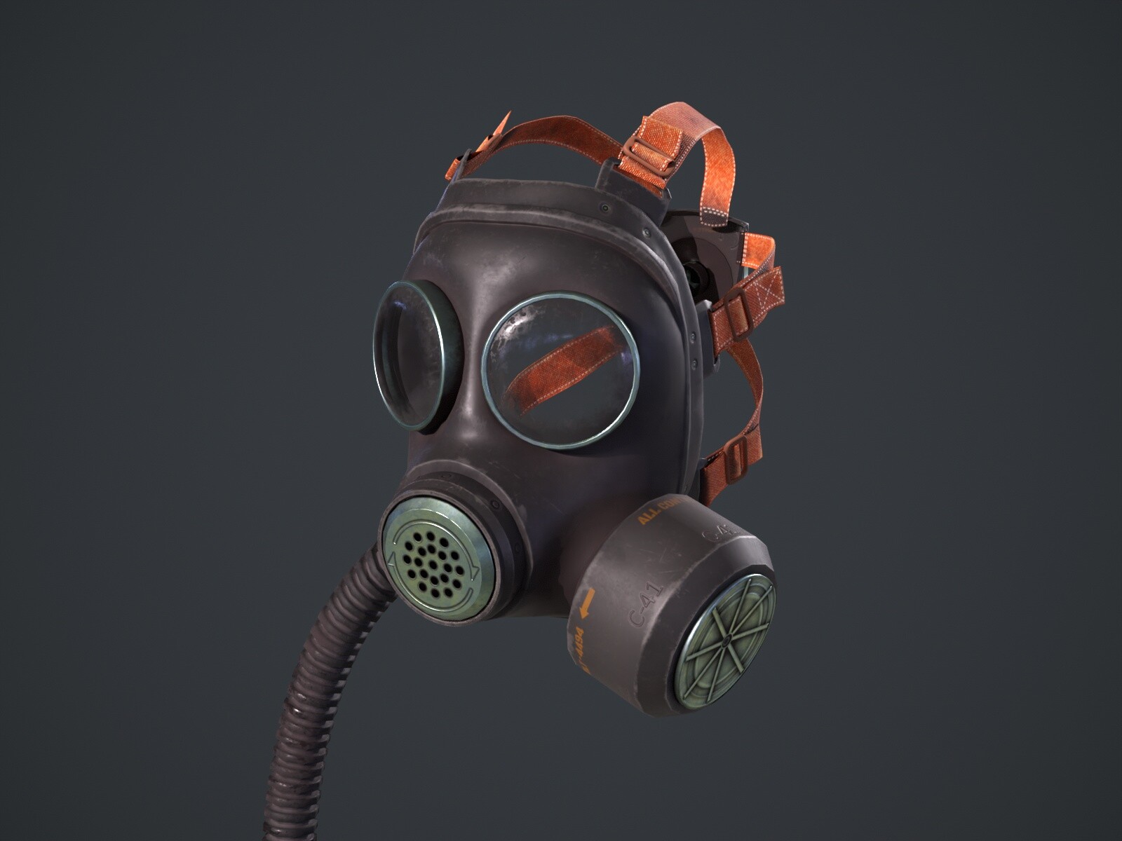 ArtStation - Gasmask with Tube | Game Assets