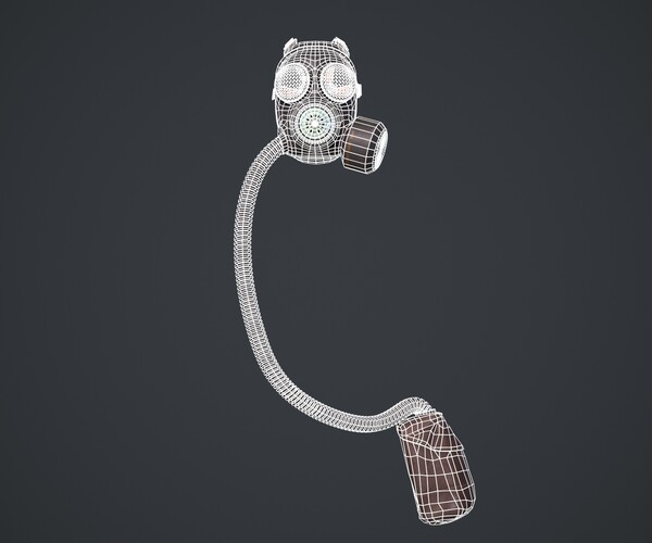 ArtStation - Gasmask with Tube | Game Assets