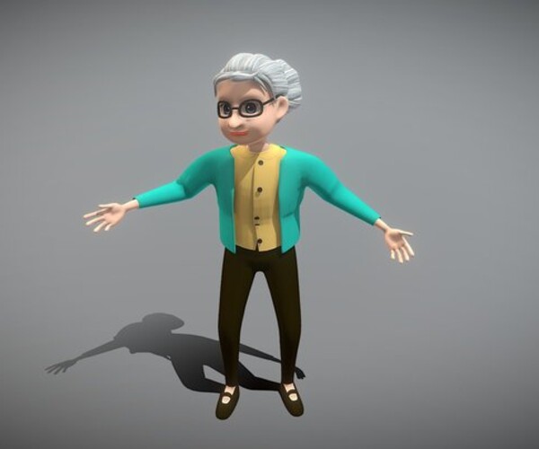 ArtStation - Cartoon Old Woman | Game Assets