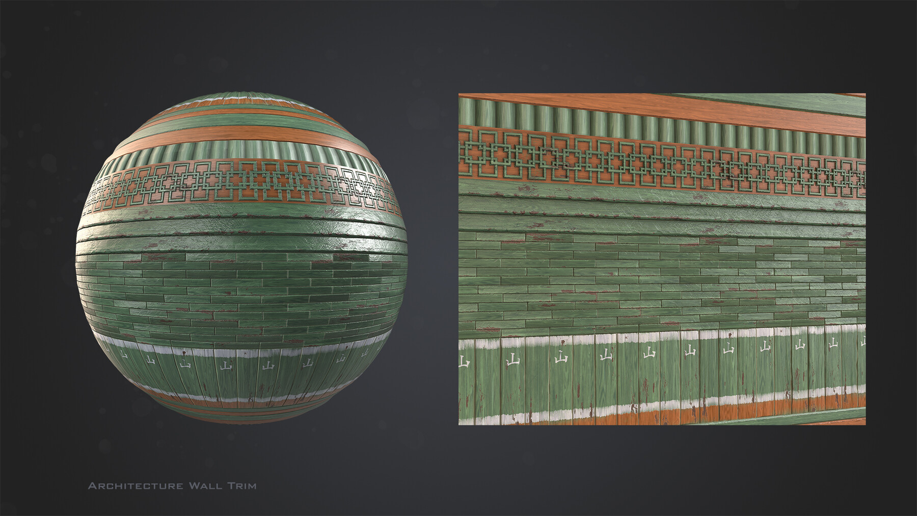 ArtStation - Modular Asian building kit - Game ready | Game Assets