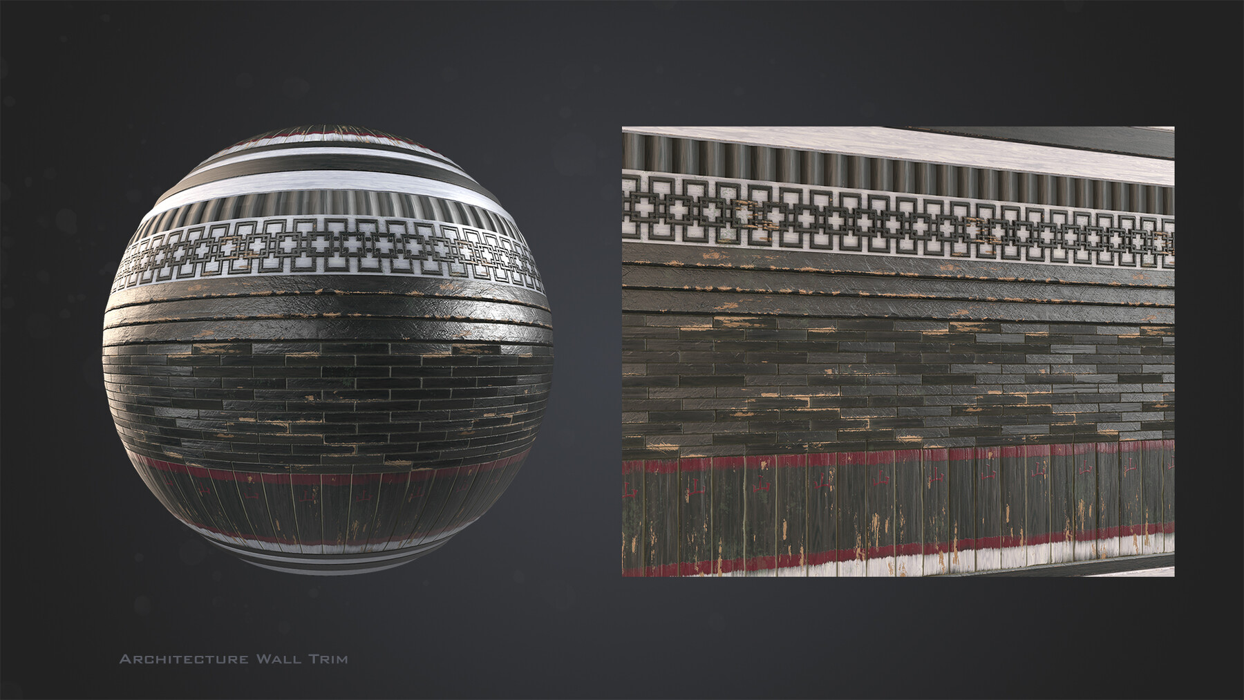 ArtStation - Modular Asian building kit - Game ready | Game Assets