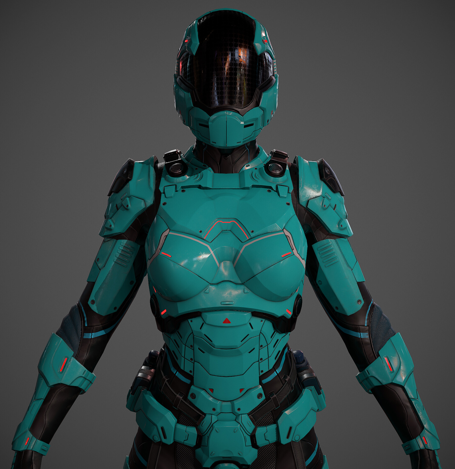 ArtStation - Futuristic Soldier and Soldier Female sci-fi | Game Assets