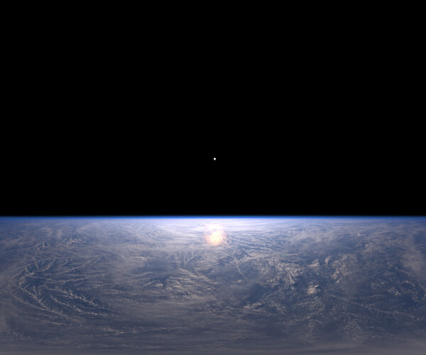 ArtStation - Map #335 Sunset Earth @ 250 miles (ISS altitude) | Resources
