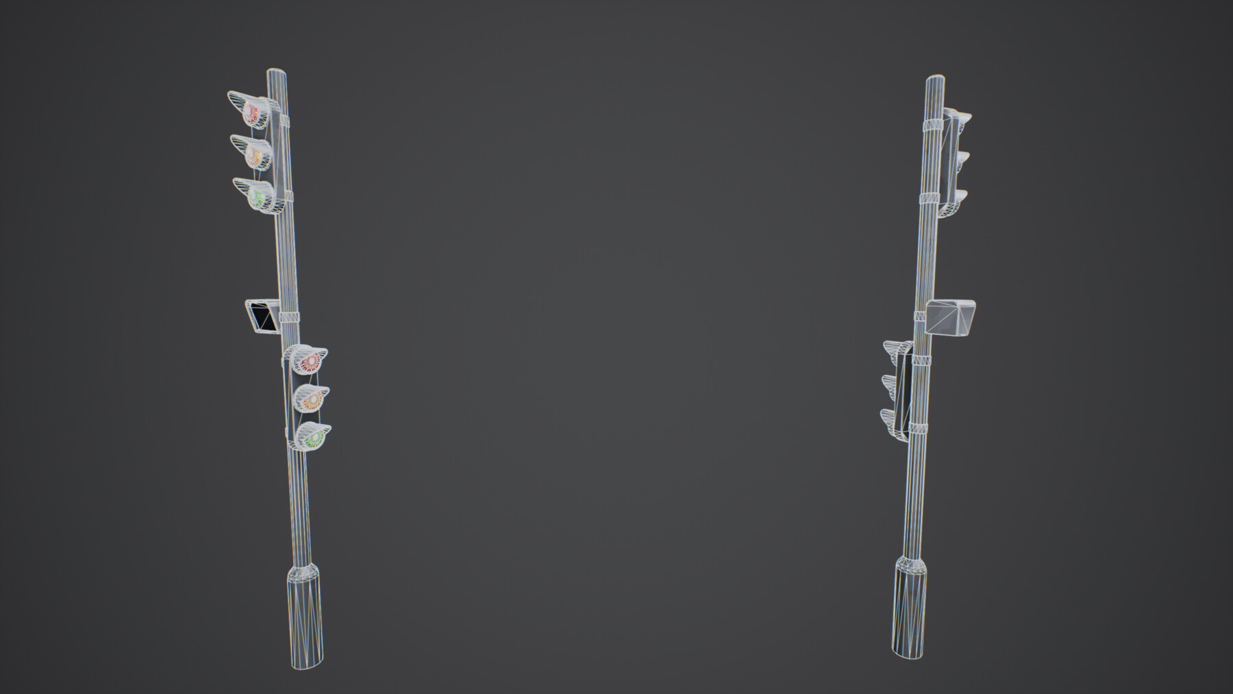 ArtStation - Stylized Traffic Lights | Game Assets