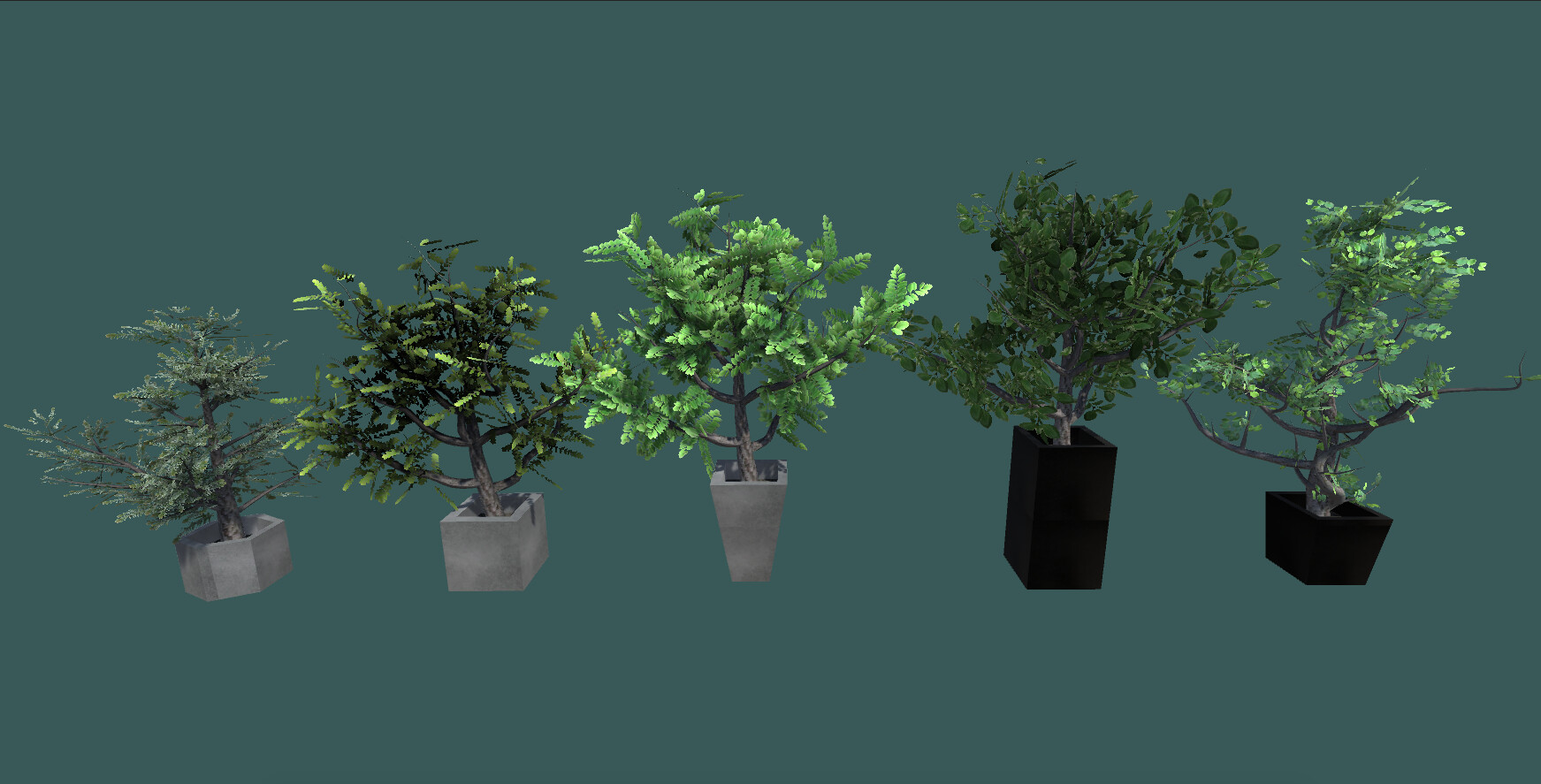 ArtStation - 3D Tree/Pot Pack | Game Assets