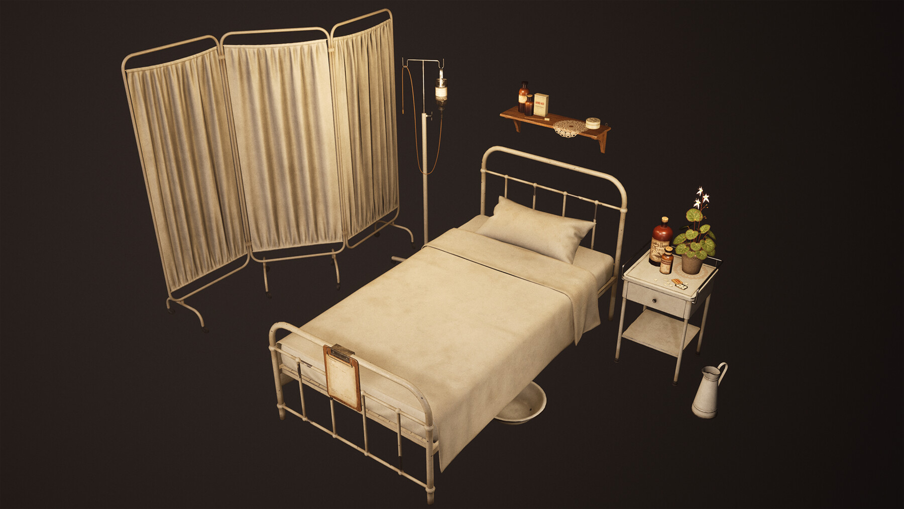 ArtStation - Victorian Hospital Props Pack | Game Assets