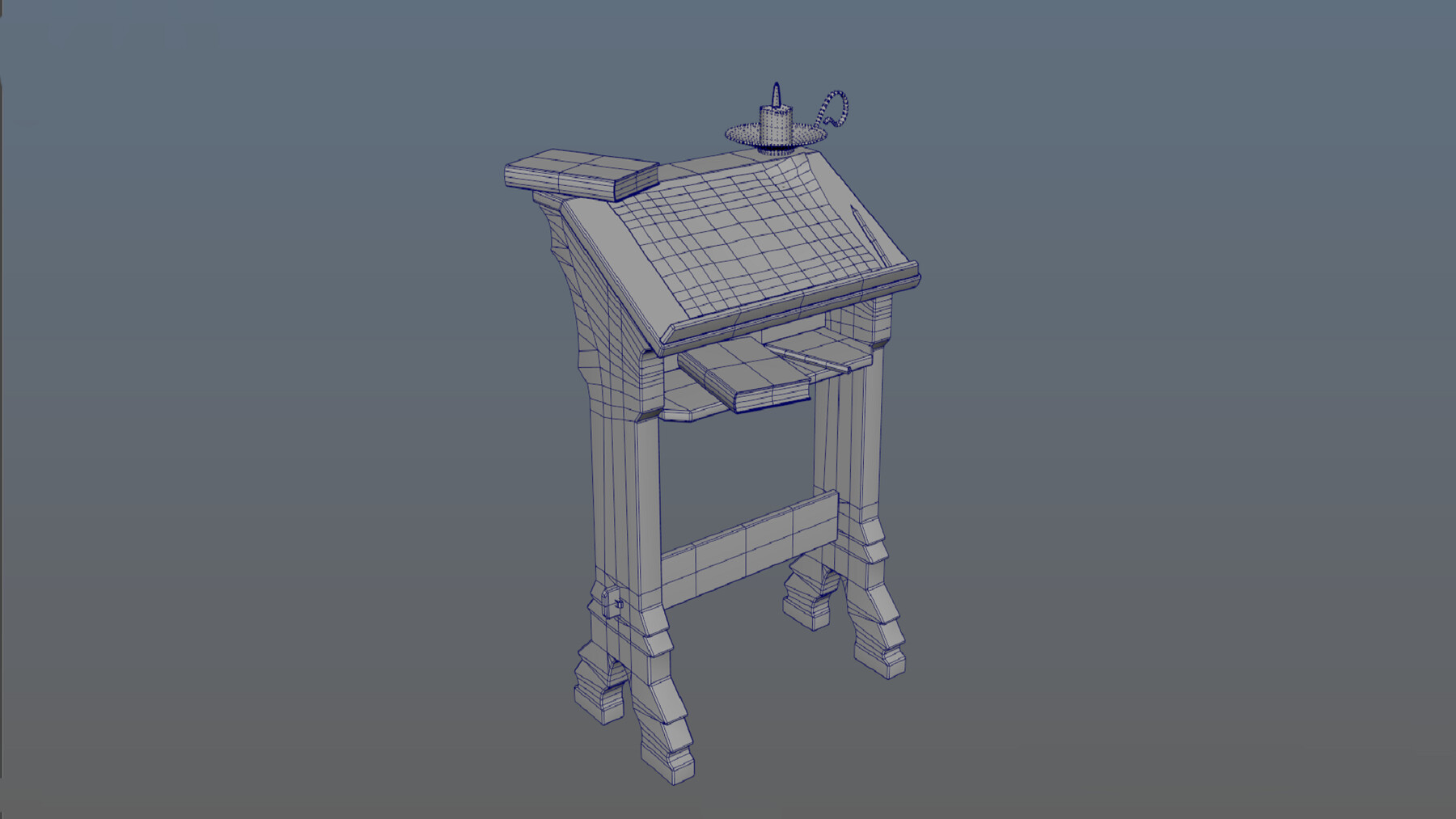 ArtStation - stylized fantasy rack shelf for books and blueprints PBR ...