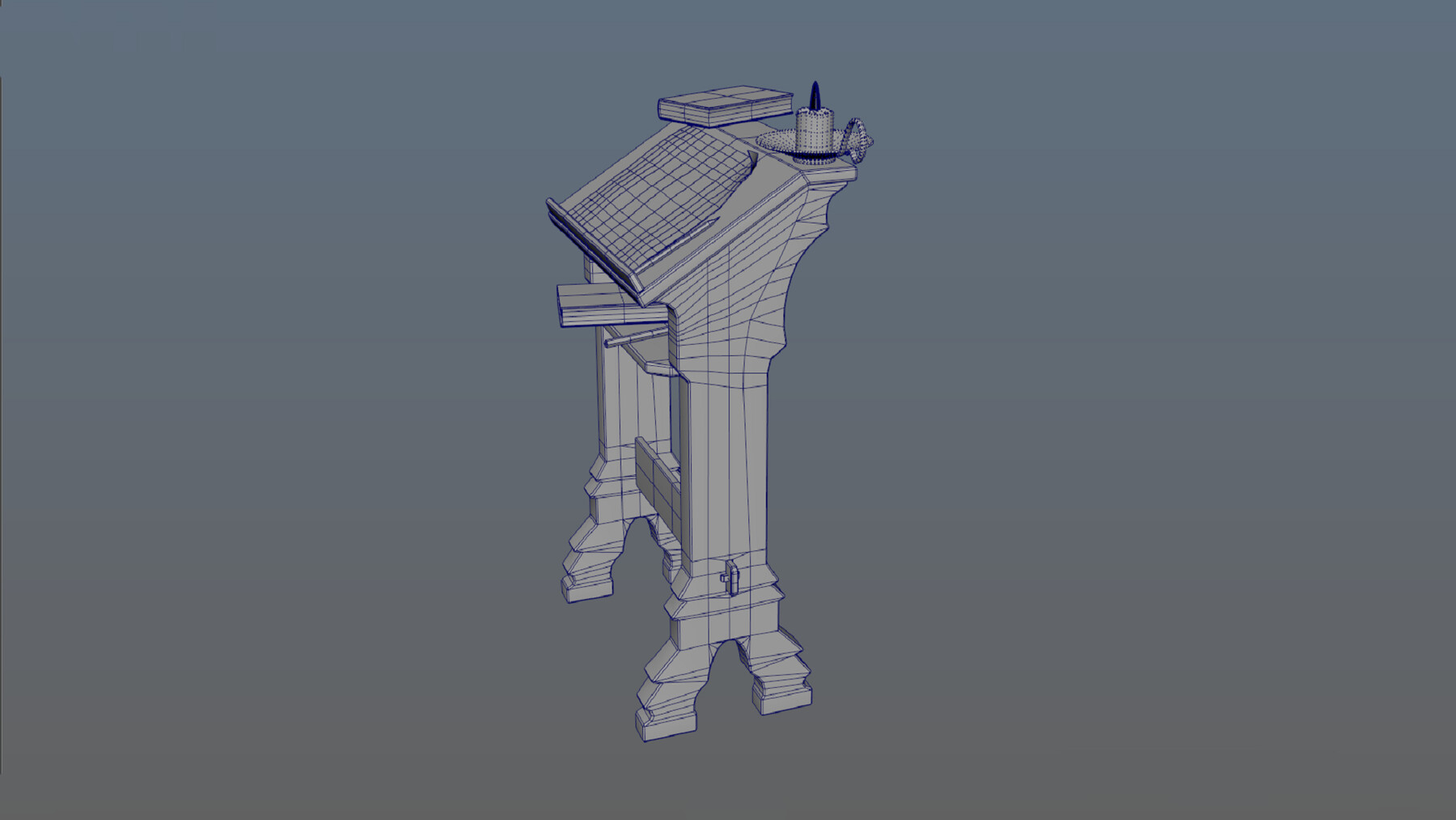 ArtStation - stylized fantasy rack shelf for books and blueprints PBR ...