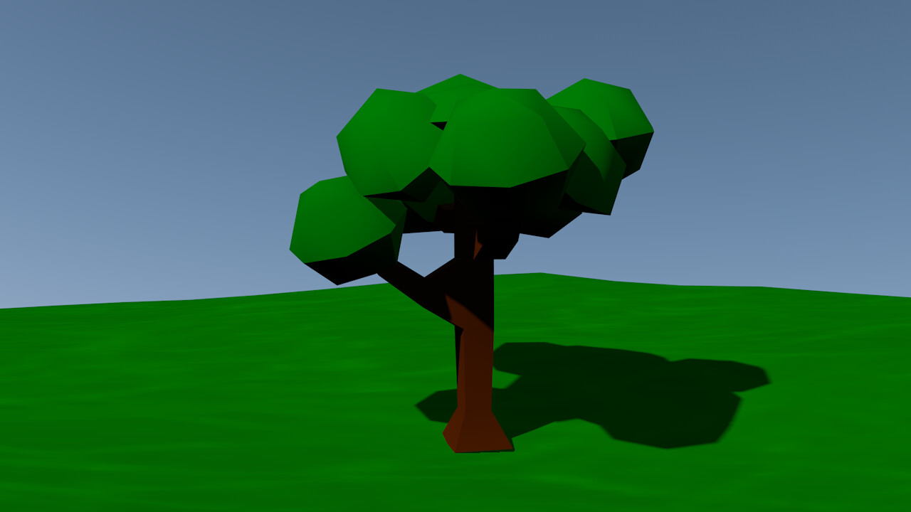 ArtStation - Low Poly Tree Model | Resources