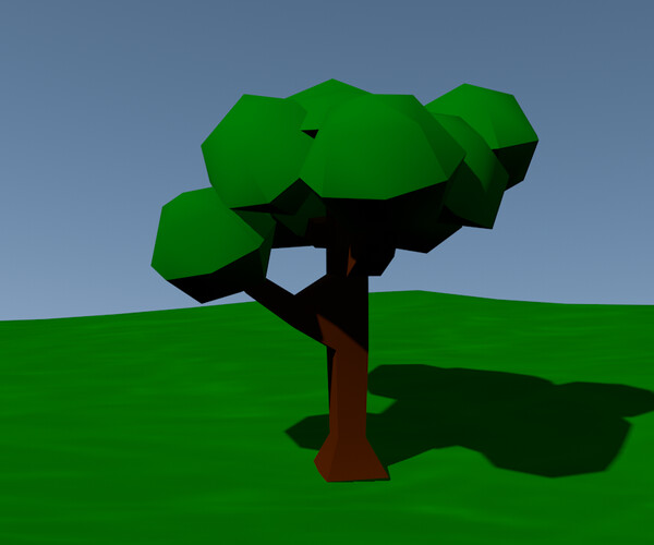 ArtStation - Low Poly Tree Model | Resources