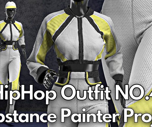 ArtStation - Hip-Hop No.4 : Substance Painter Project | Game Assets