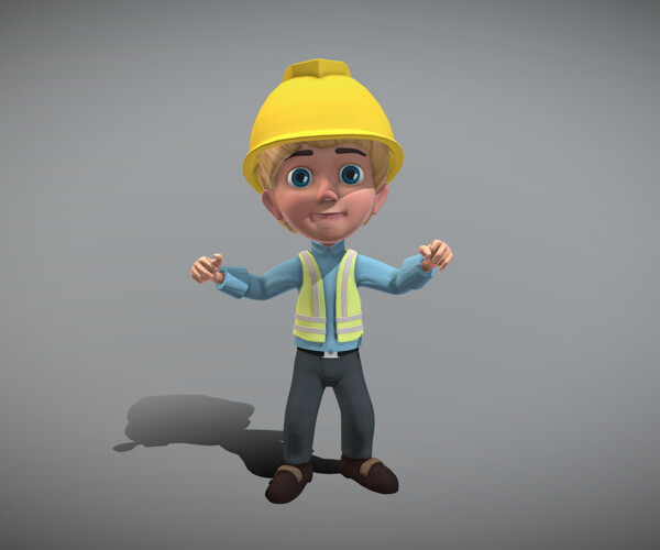ArtStation - Cartoon Worker | Game Assets