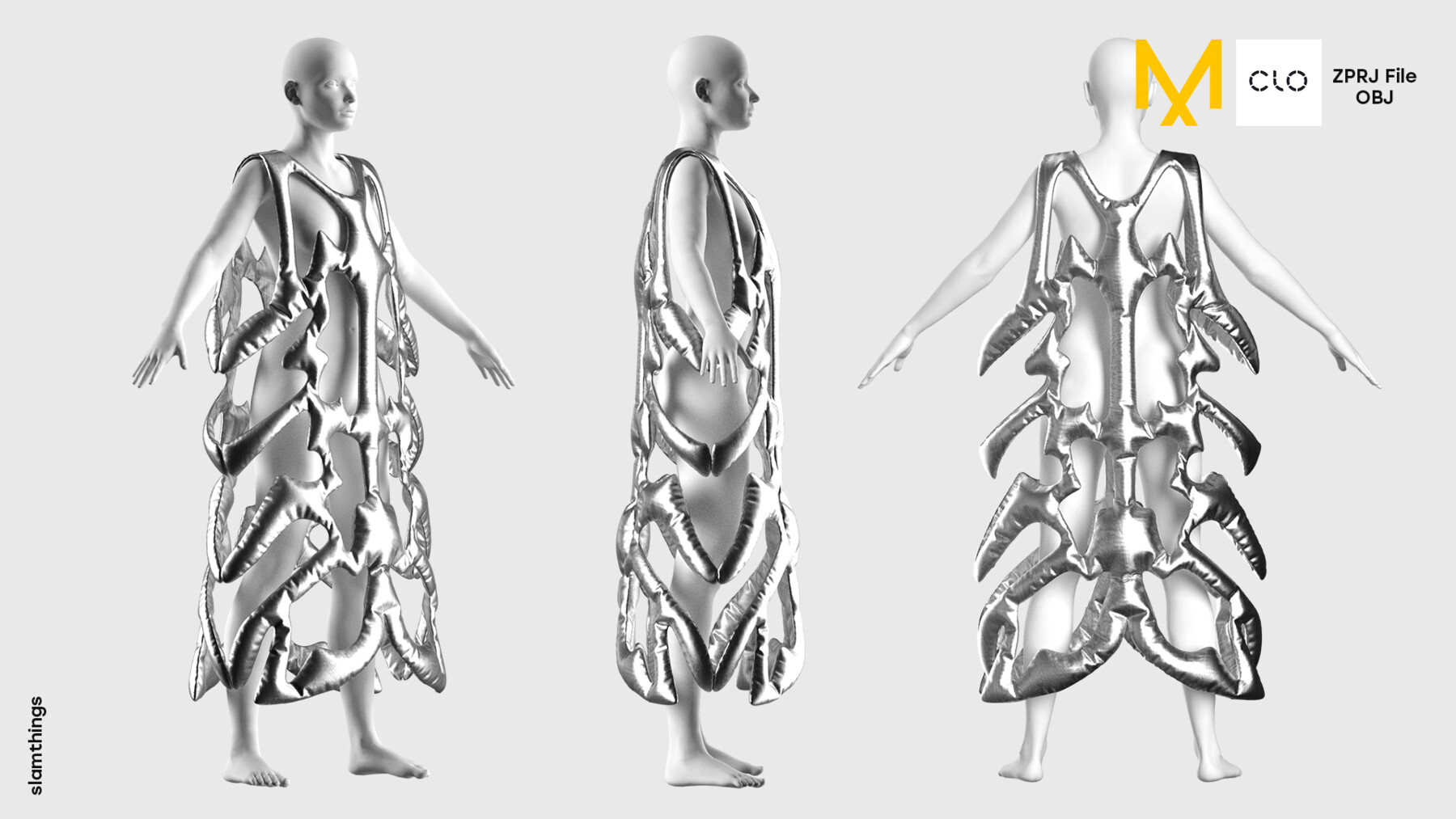 ArtStation - Streetwear Armor Skeleton Vest #006 - Clo 3D / Marvelous ...