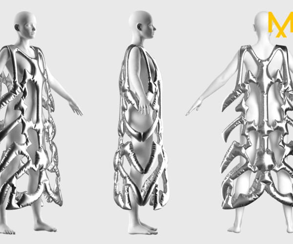 ArtStation - Streetwear Armor Skeleton Vest #006 - Clo 3D / Marvelous ...